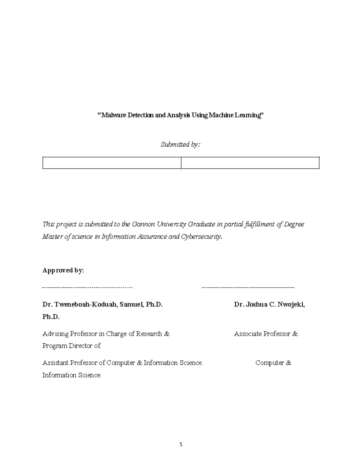 Malware Report 6 - 