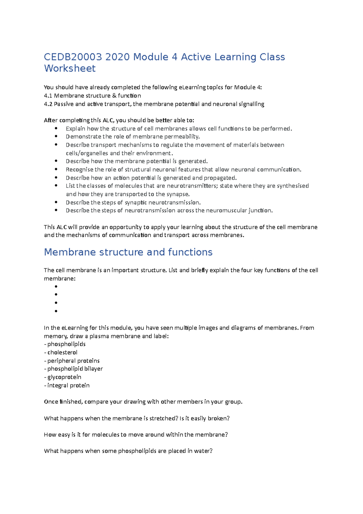 CEDB20003 ALC4 Worksheet - CEDB20003 2020 Module 4 Active Learning ...