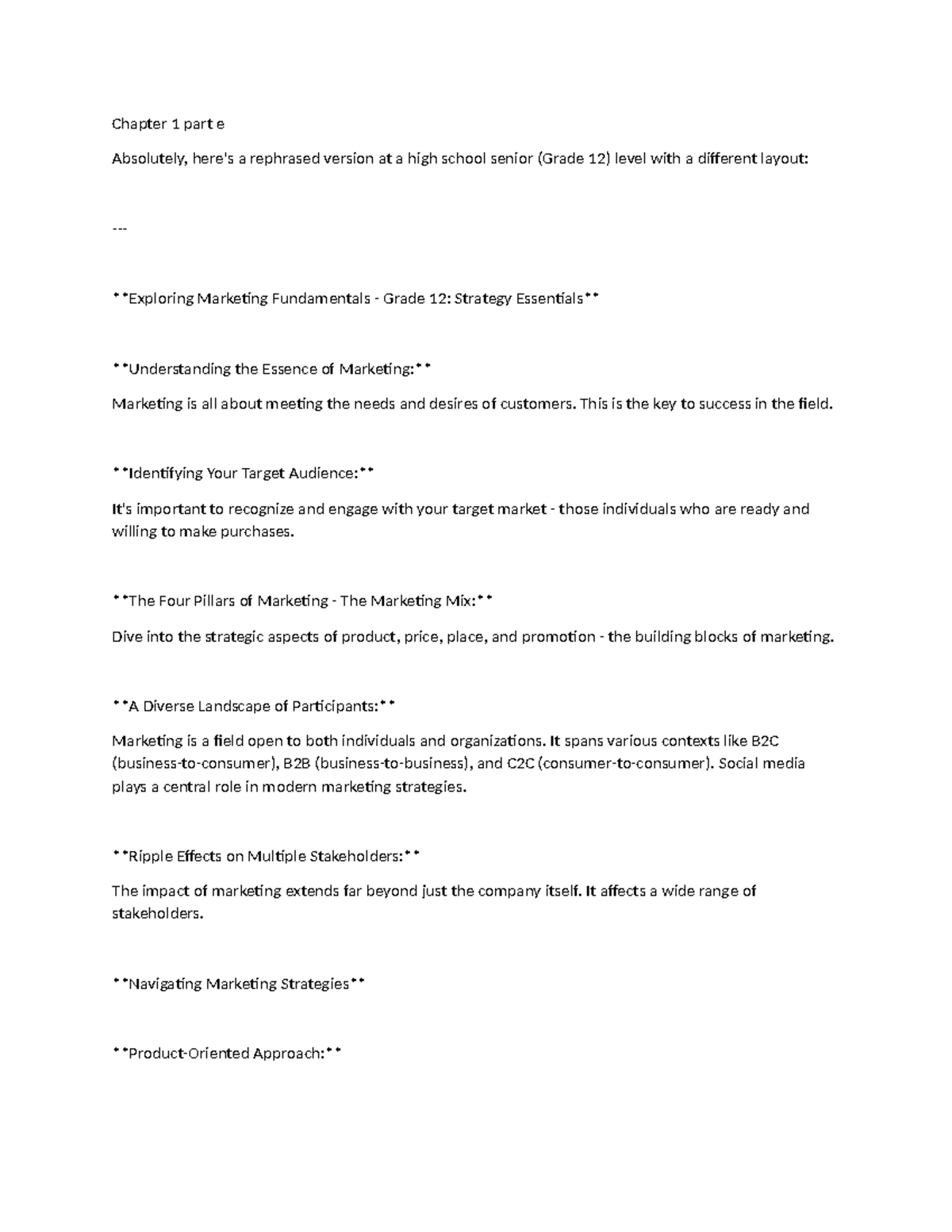 Chapter 1 part e - use at own term - Chapter 1 part e Absolutely, here ...