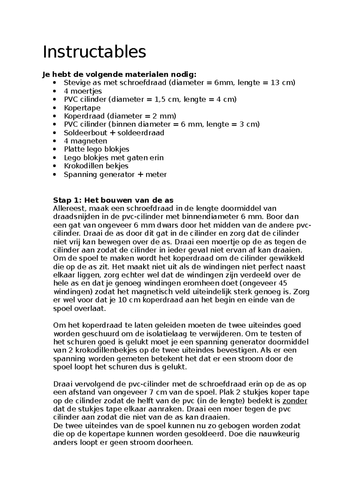 Instructables - def - Instructables Je hebt de volgende materialen ...