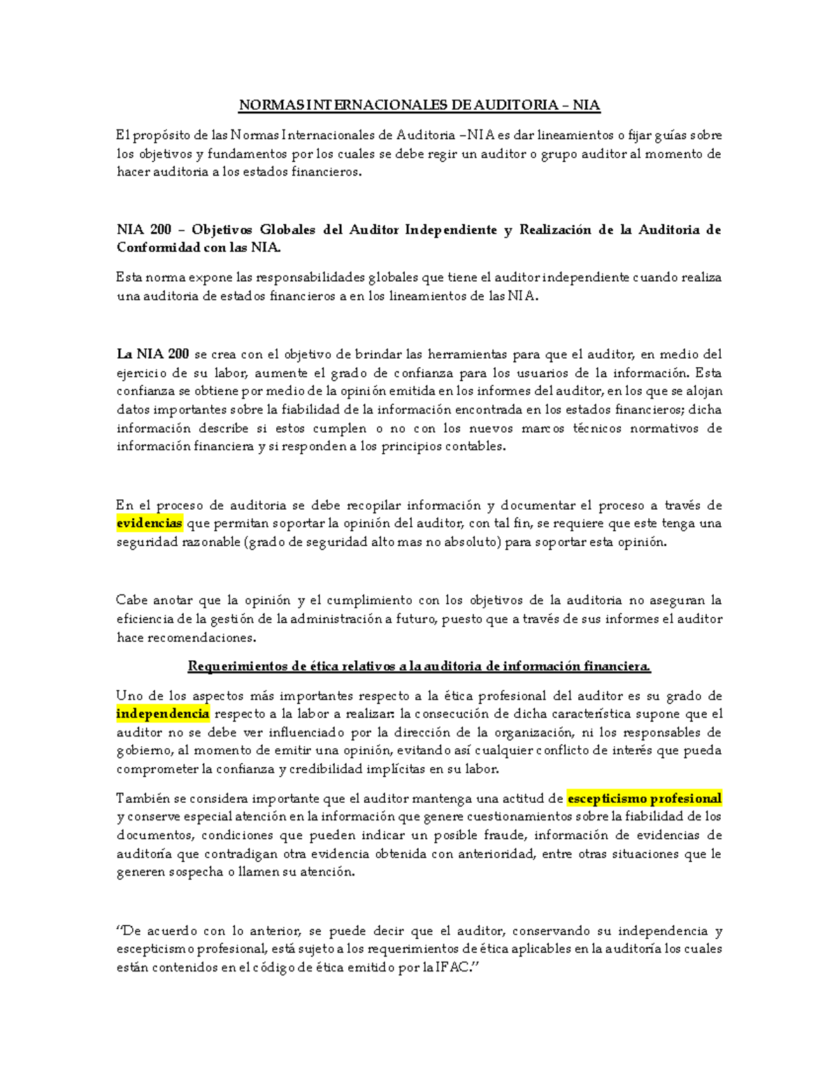 NIA - 200 - Trata de las niaas - NORMAS INTERNACIONALES DE AUDITORIA ...