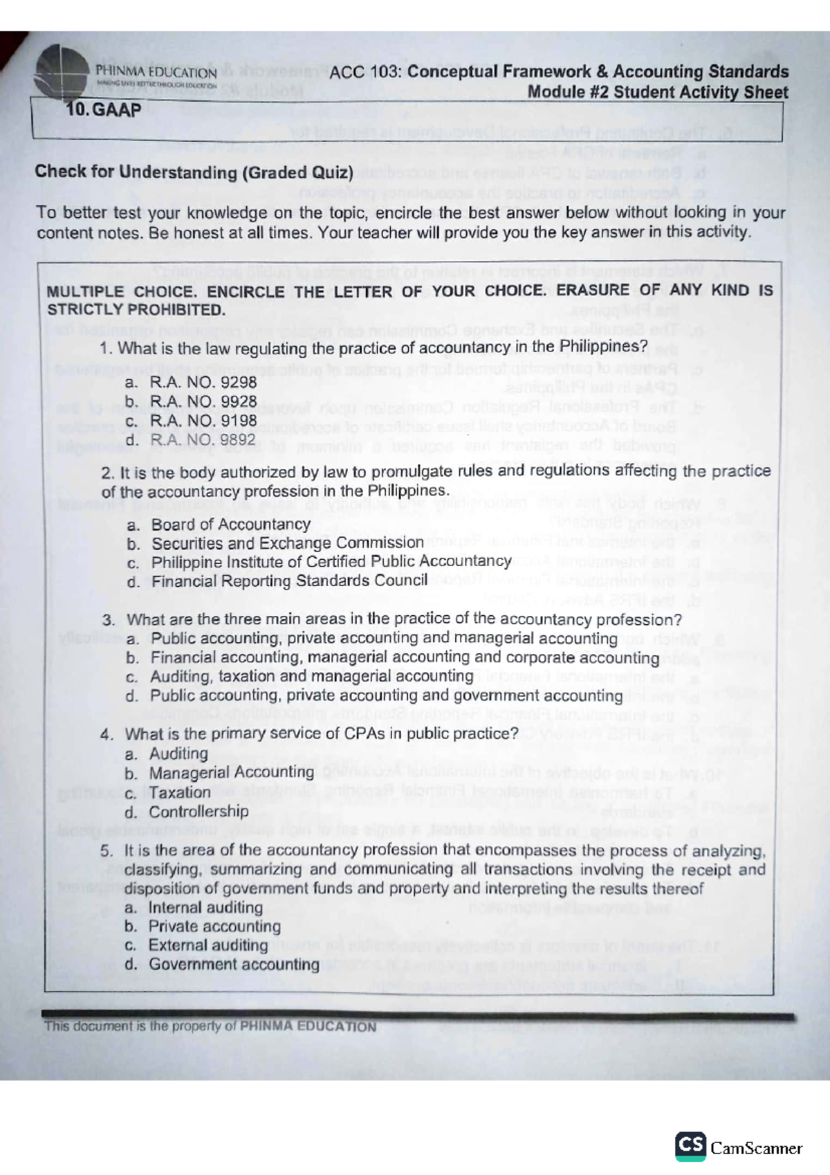 Module - assignment - Accountancy - Studocu