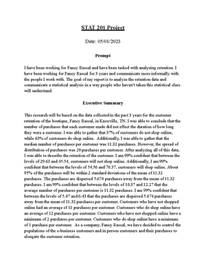 Data Analytics #3 - Bivariate Visuals - STAT 201 - Katy Roel kroel@vols ...