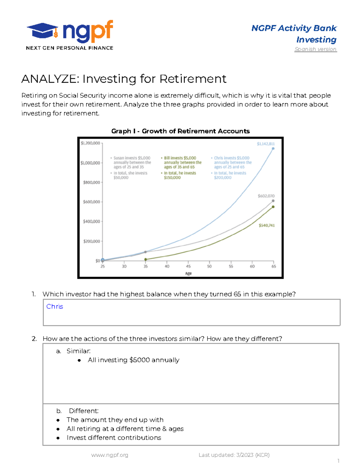 Chee Moua's Analyze Investing for Retirement KCR - NGPF Activity Bank ...