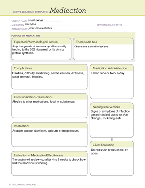 Dexamethasone - ati - ACTIVE LEARNING TEMPLATES Medication STUDENT NAME ...