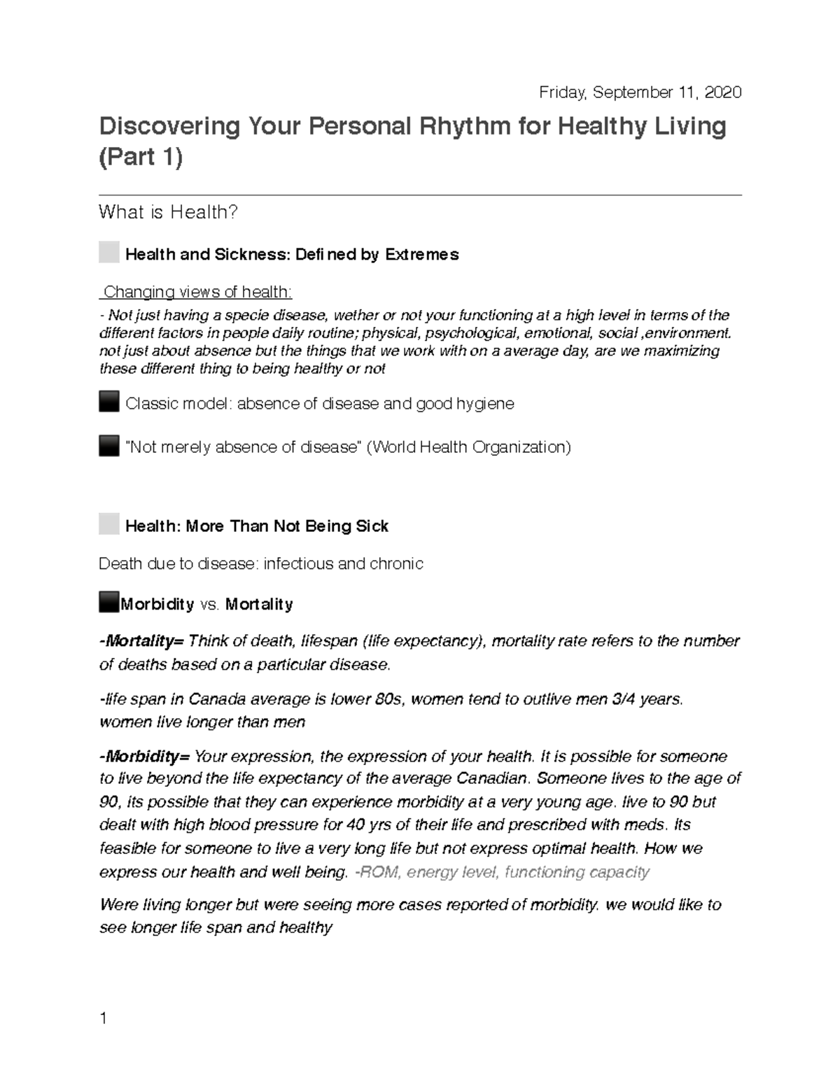 Module 1, Lecture 2-Chapter 1 - Discovering Your Personal Rhythm for ...