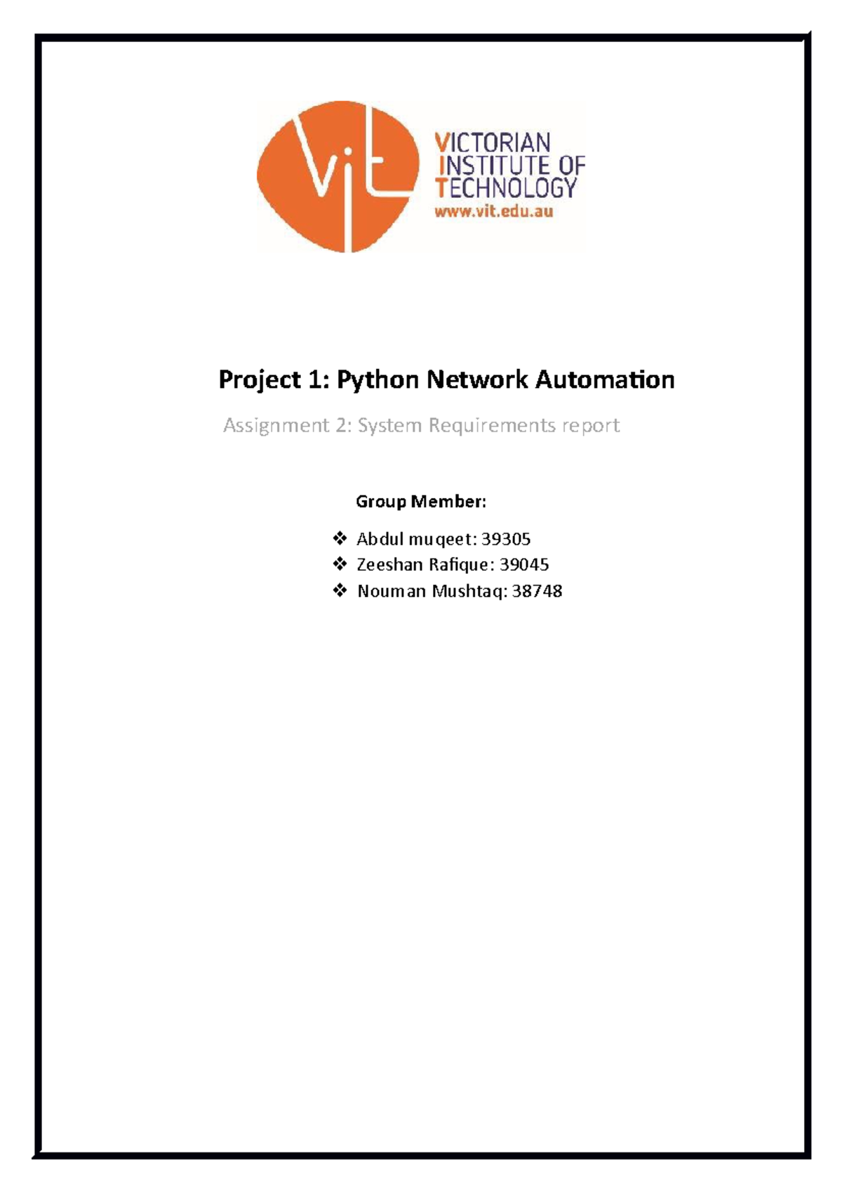 Assignment 2 - adddaddadadadada - Project 1: Python Network Automation Assignment 2: System ...