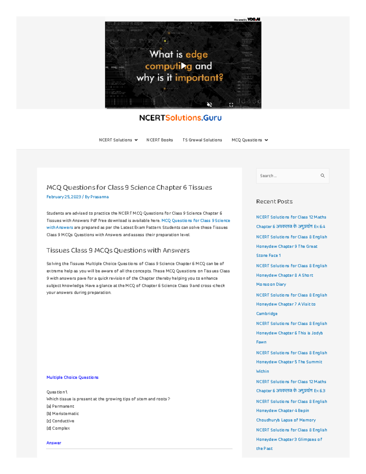 Ncertsolutions guru mcq questions for class 9 science chapter 6 ...