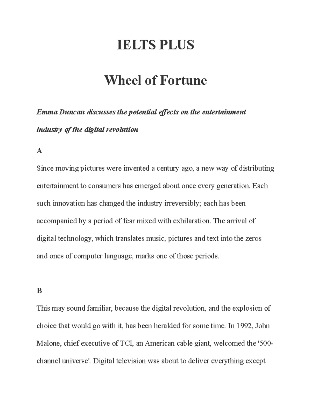 Reading Ielts Summary Skill - Tiếng anh chuyên ngành - NEU - Studocu