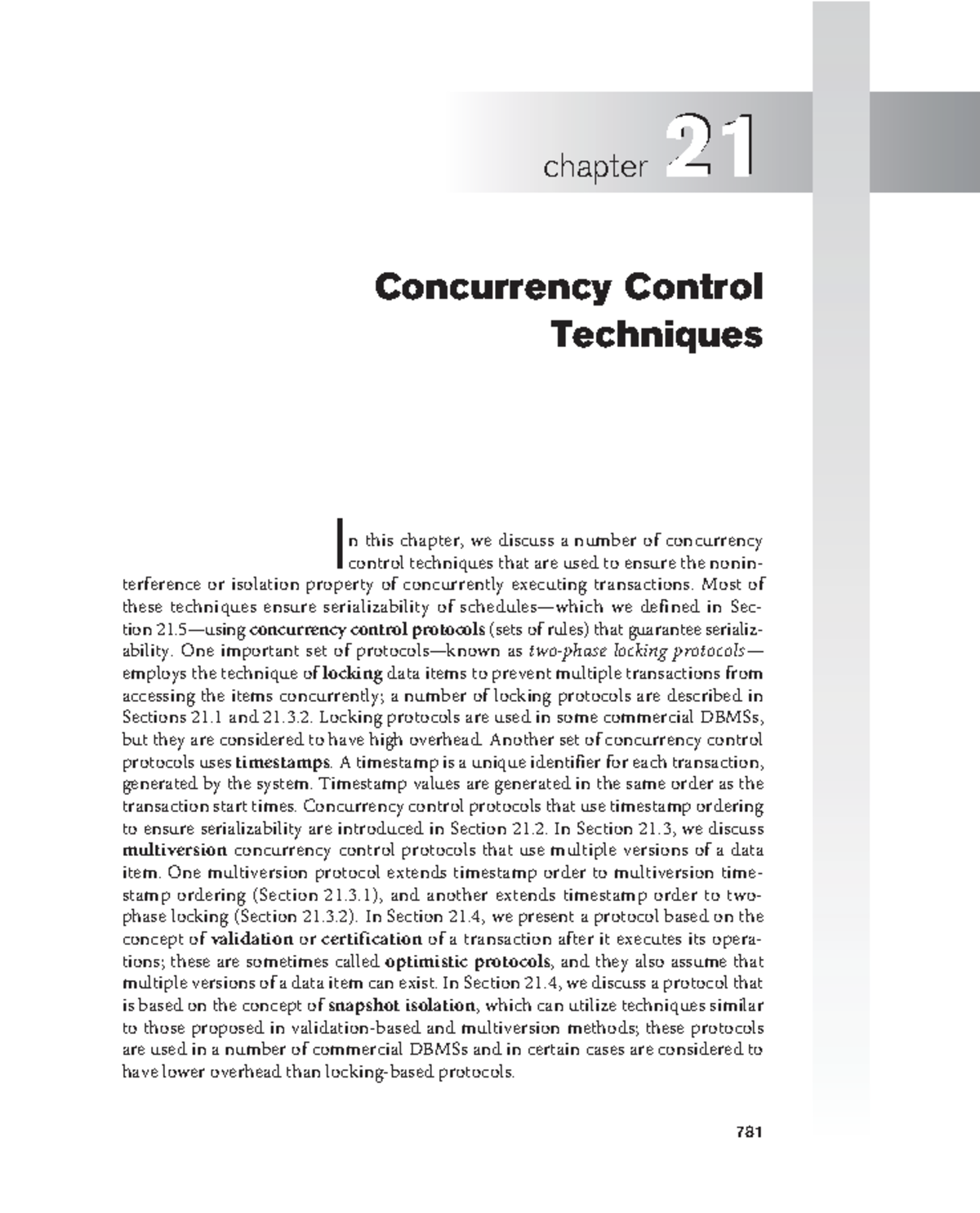 Concurrency Control Techniques - Studocu