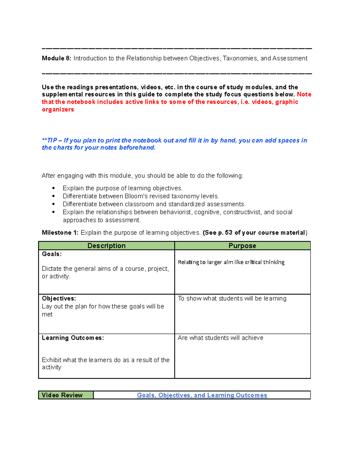 Module 8 Notebook (3-22) - - Studocu