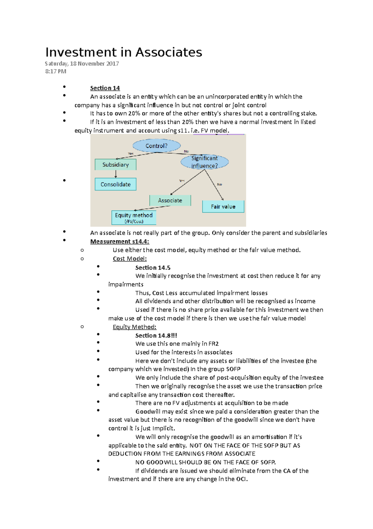 Investment In Assoc - Investment in Associates Saturday, 18 November ...