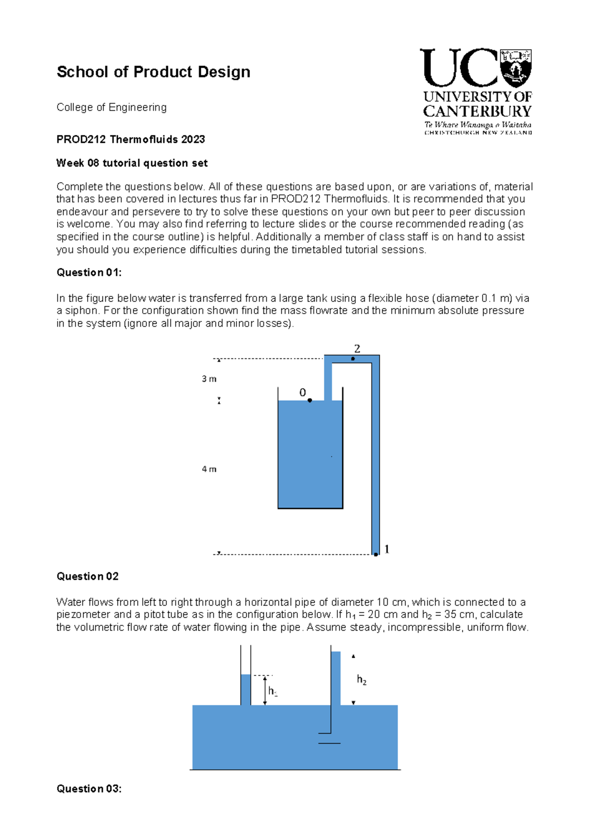 Week 08 Tutorial Question Set - School of Product Design College of ...