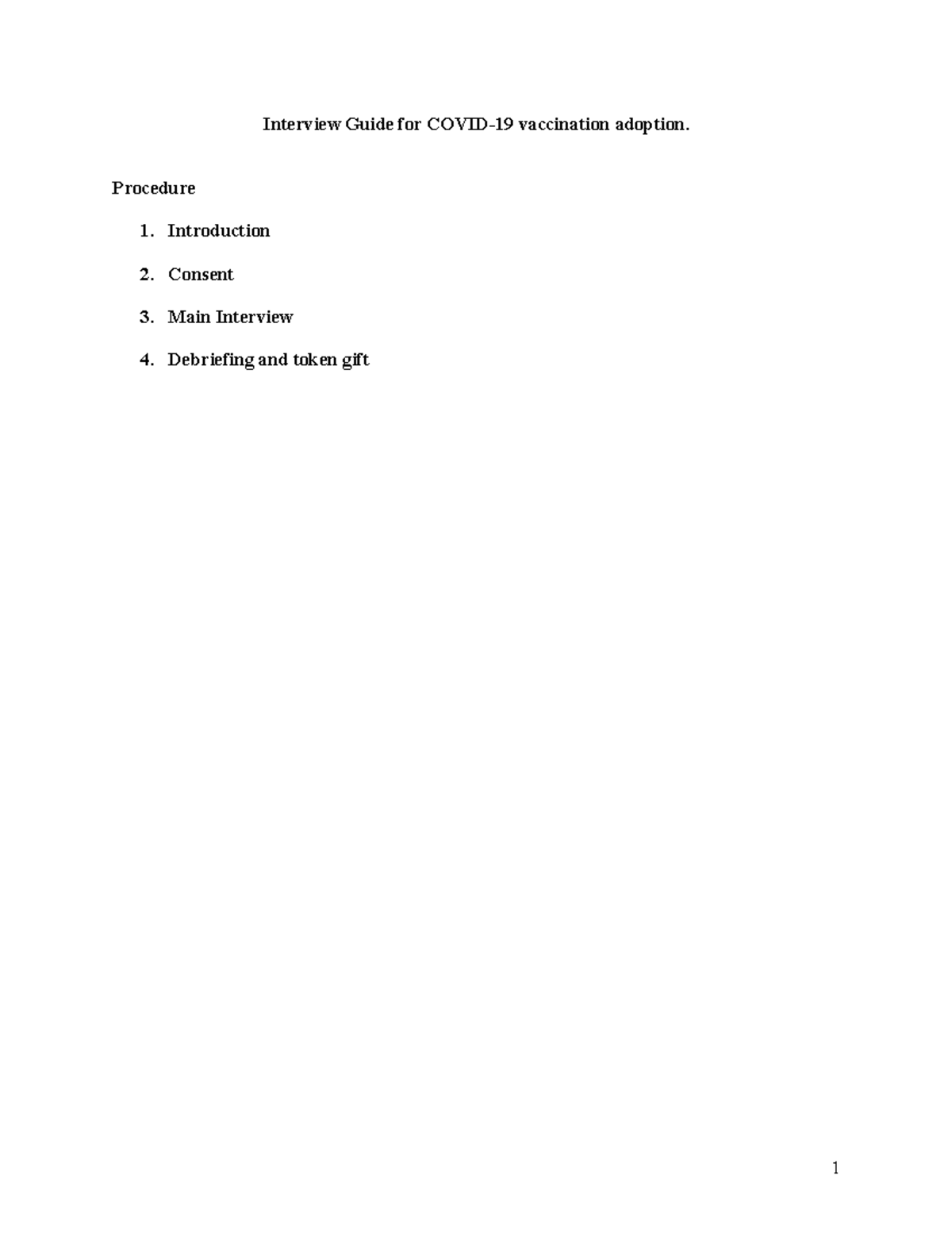 Sample Interview Guide L 2 - MKTG20004 - Unimelb - Studocu