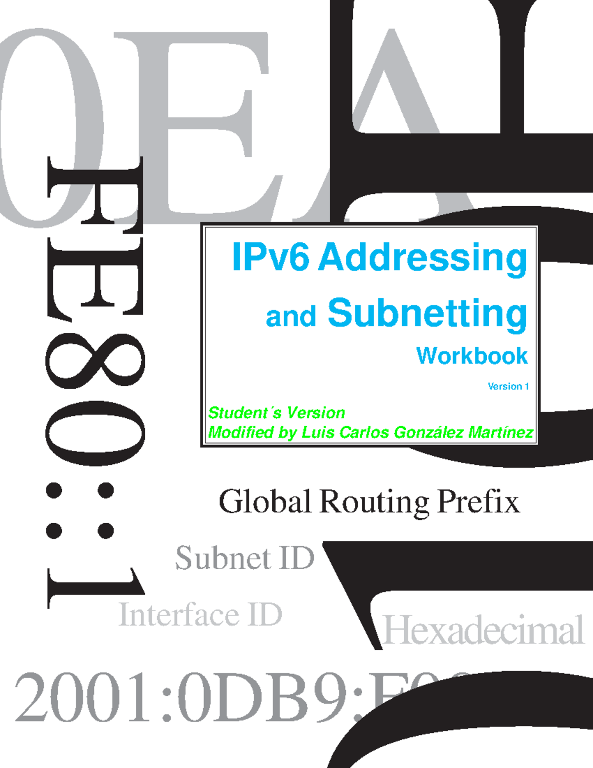 IPV6 LAB CISCO EJERCICIOS - EA FE80:: 2001:0DB9:F000:: Hexadecimal ...
