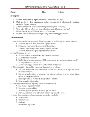 Final Exam for AIS - COLLEGE OF BUSINESS AND ECONOMICS DEPARTMENT OF ...