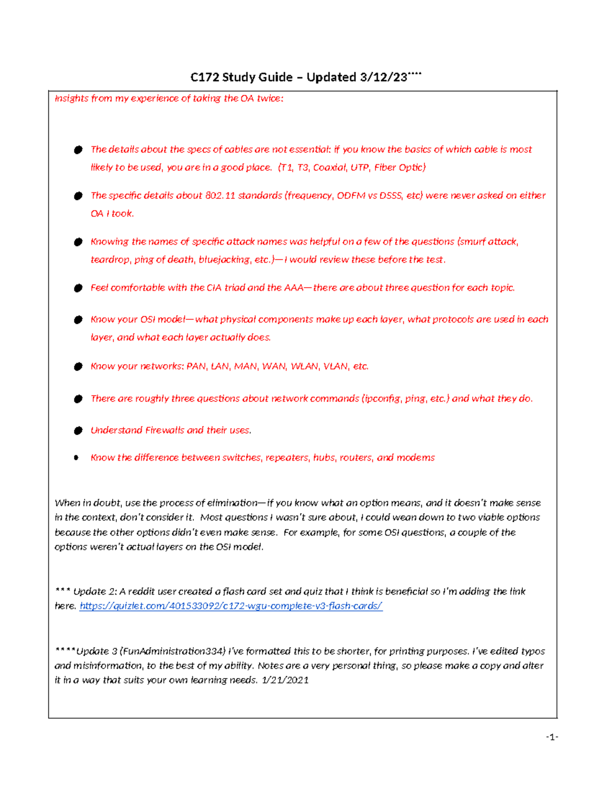 C172 Study Guide(Feb 2021 Update) - C172 Study Guide – Updated 3/12/23 ...