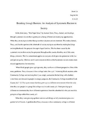 Introductory Paragraph- The Veldt - Wadad Arman February 18th ...