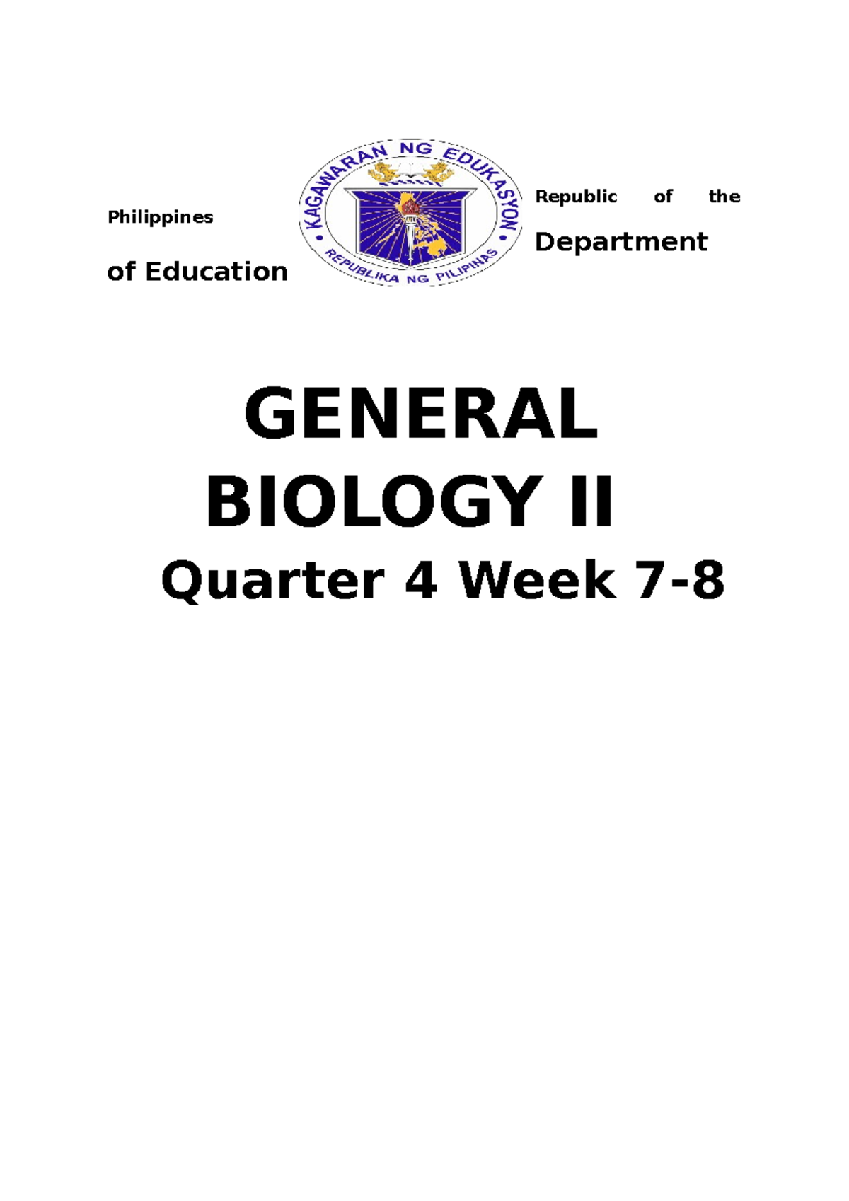 Gen-Bio-4th-Quarter W7-8 - Republic of the Philippines Department of ...