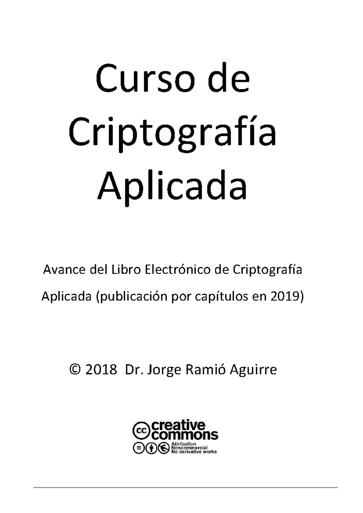 Curso Criptografia Aplicada ( PDFDrive ) - Curso de Criptografía Aplicada Avance del Libro - Studocu