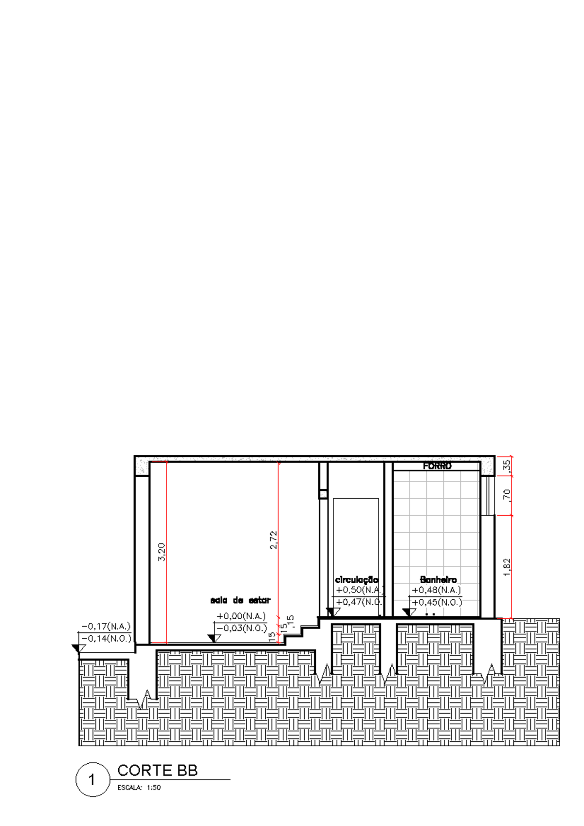 aula 7 , cortes paredes pisos, fundações , elementos estruturais ...