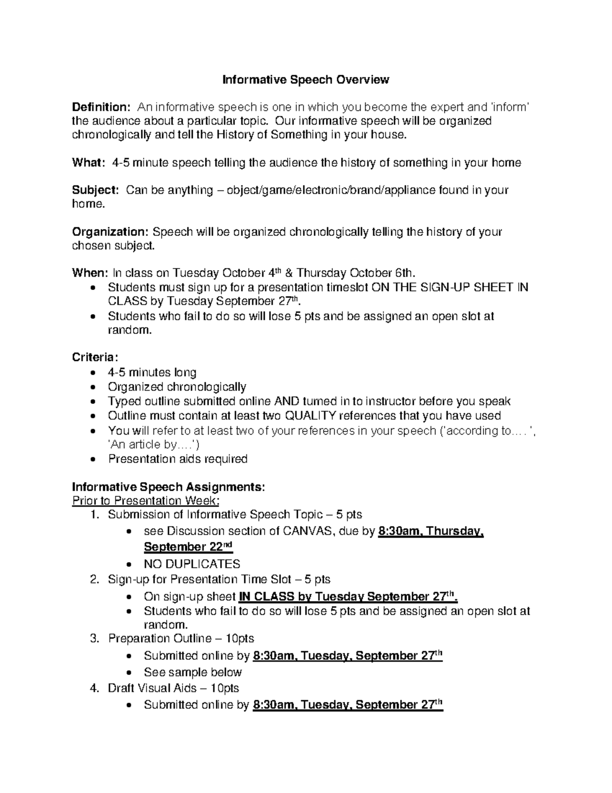 Informative Speech Brief History of Something in your house-2 ...