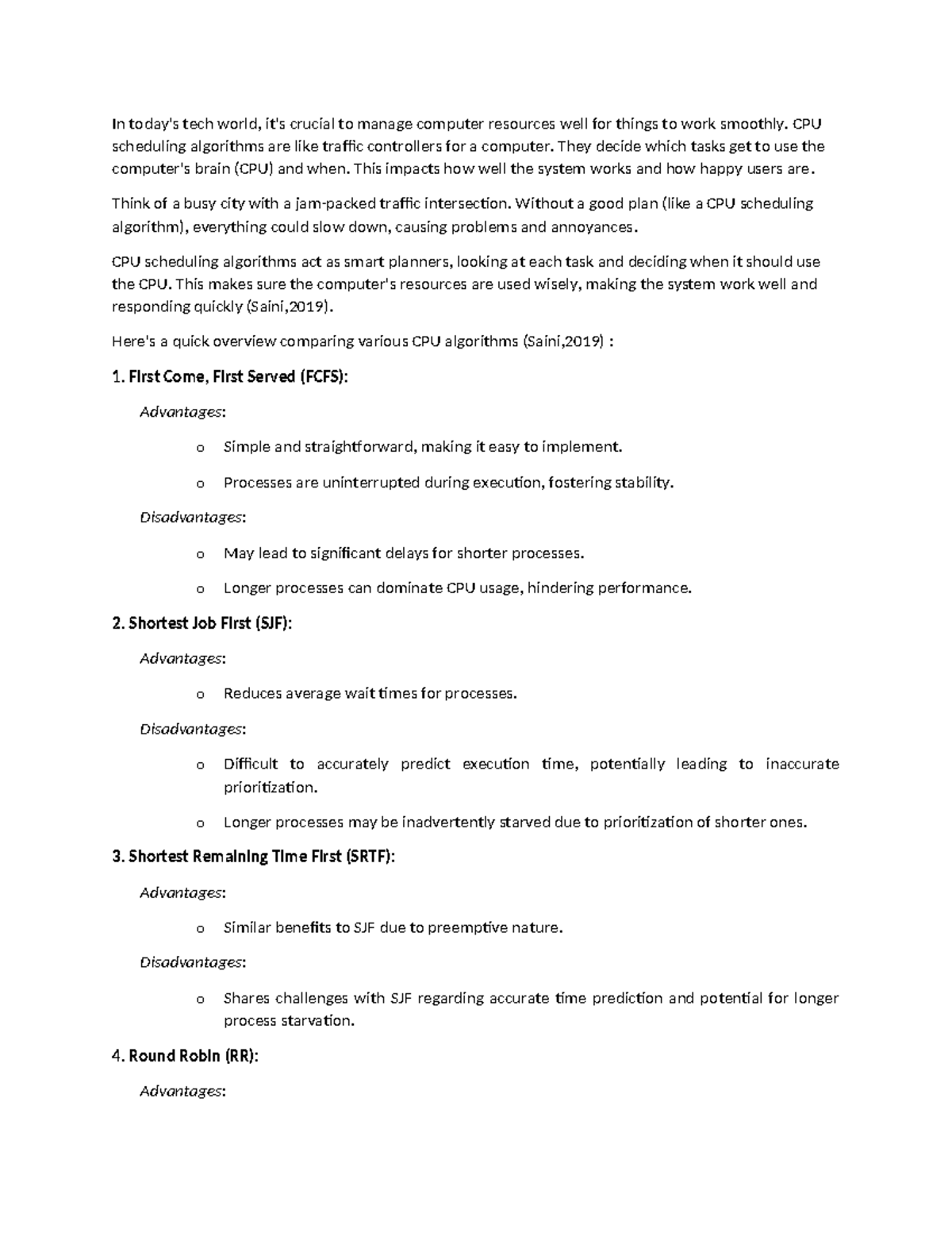 Discussion assignment 3 - In today's tech world, it's crucial to manage computer resources well ...