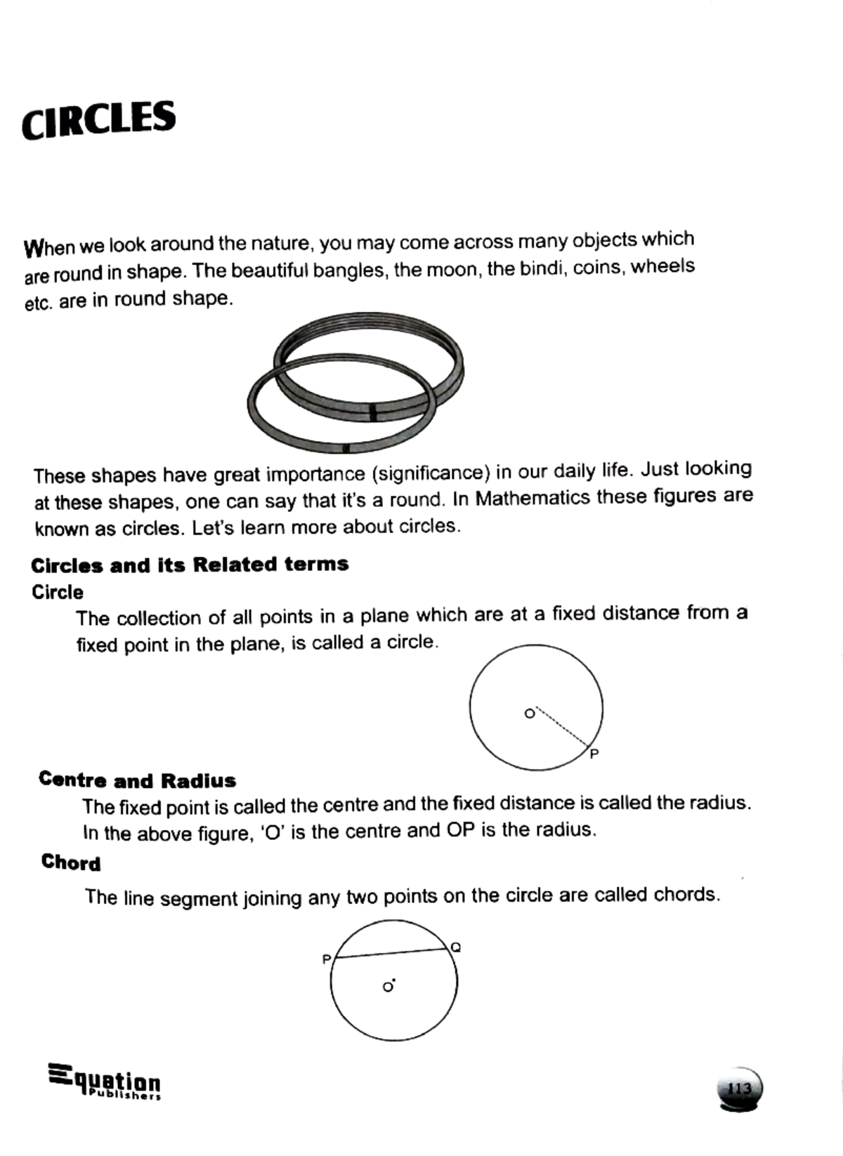 Circles(Detailes Notes with Diagrams) - CIRCLES which When we look ...