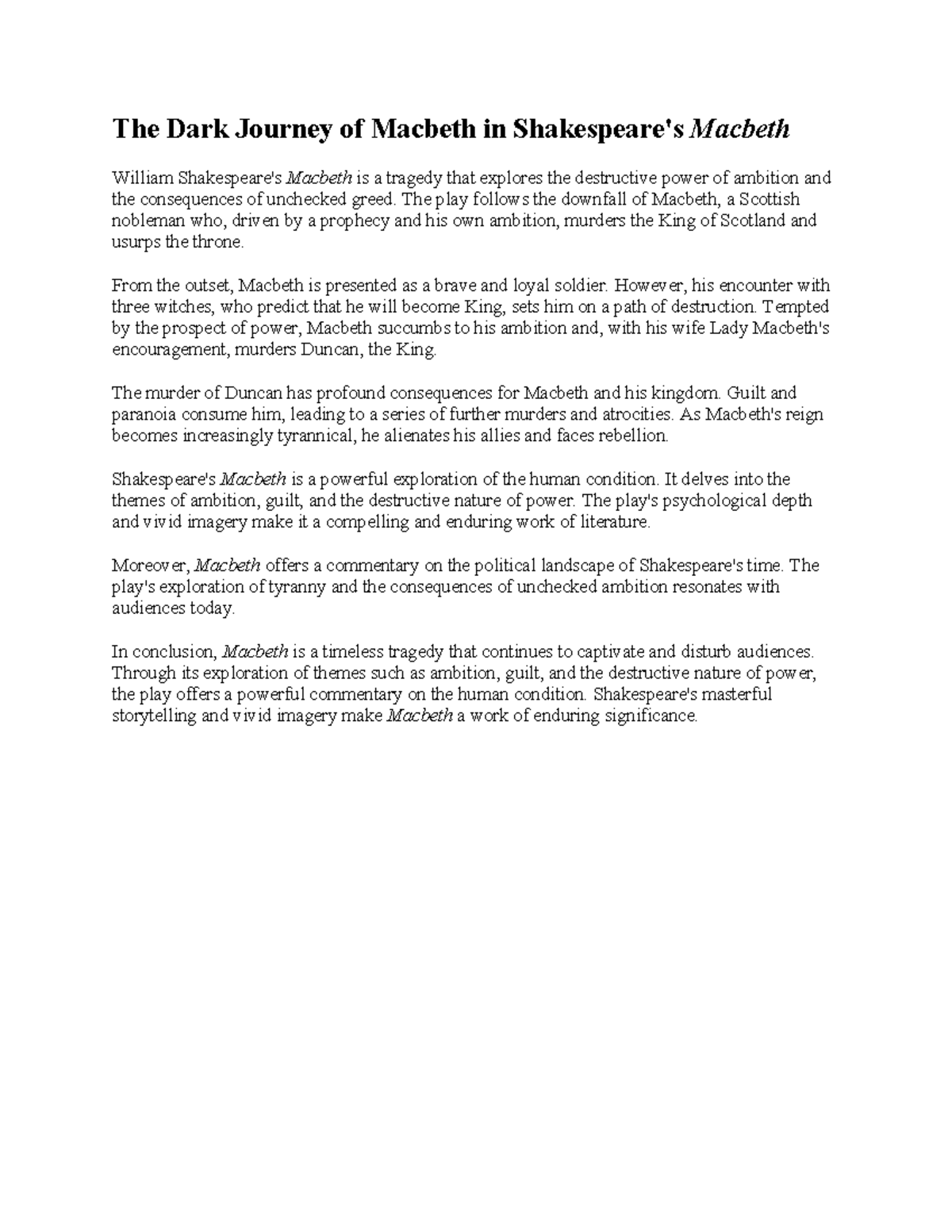 Literature 3 - I worked hard in this assignment. - The Dark Journey of ...