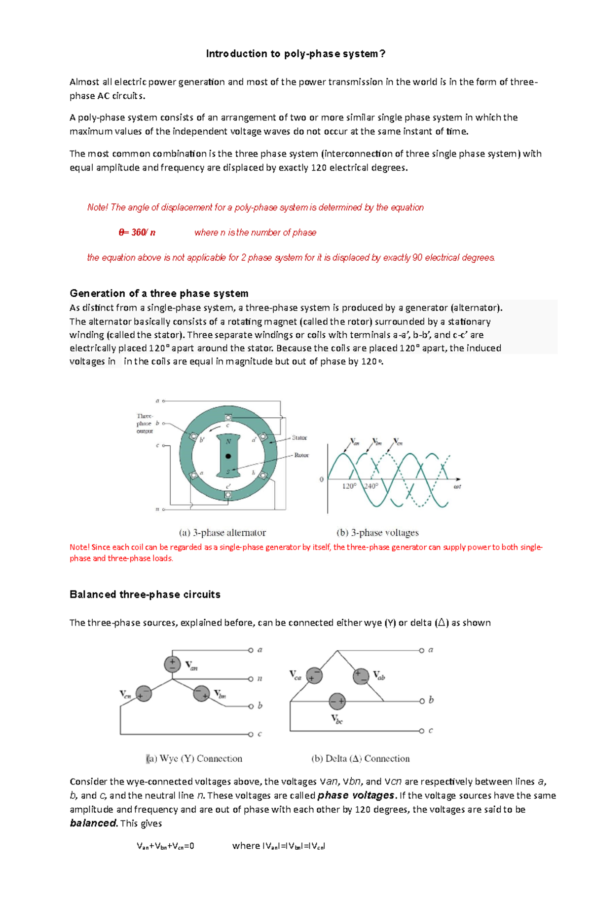 Introduction to poly-phase system - Introduction to poly-phase system ...