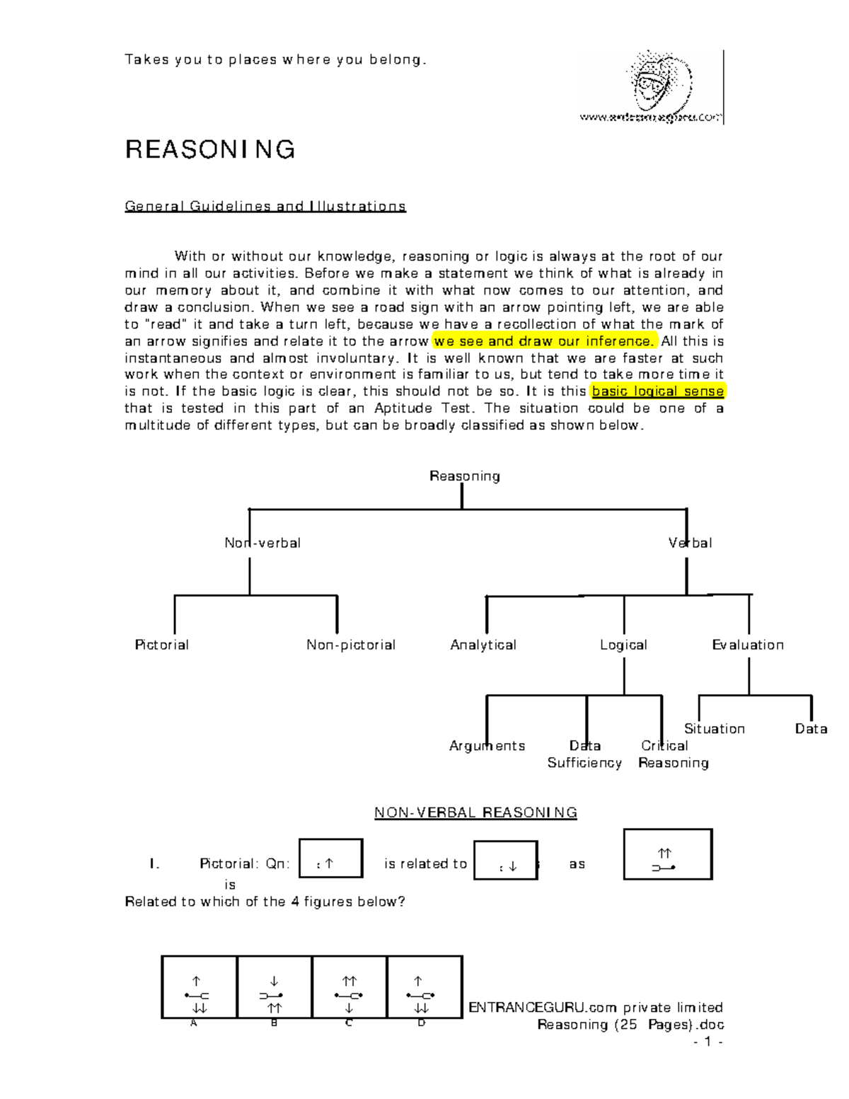 Reasoning Q&A - mathematics aptitude notes - CEGURU private limited ...