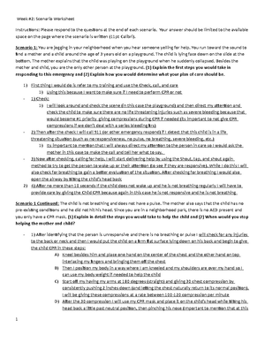 Week #3 Scenario Worksheet - Week #3: Scenario Worksheet Instructions ...