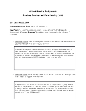 Portfolio Task 1 - COMP 1085 W22 - Portfolio Task #1: Reading ...