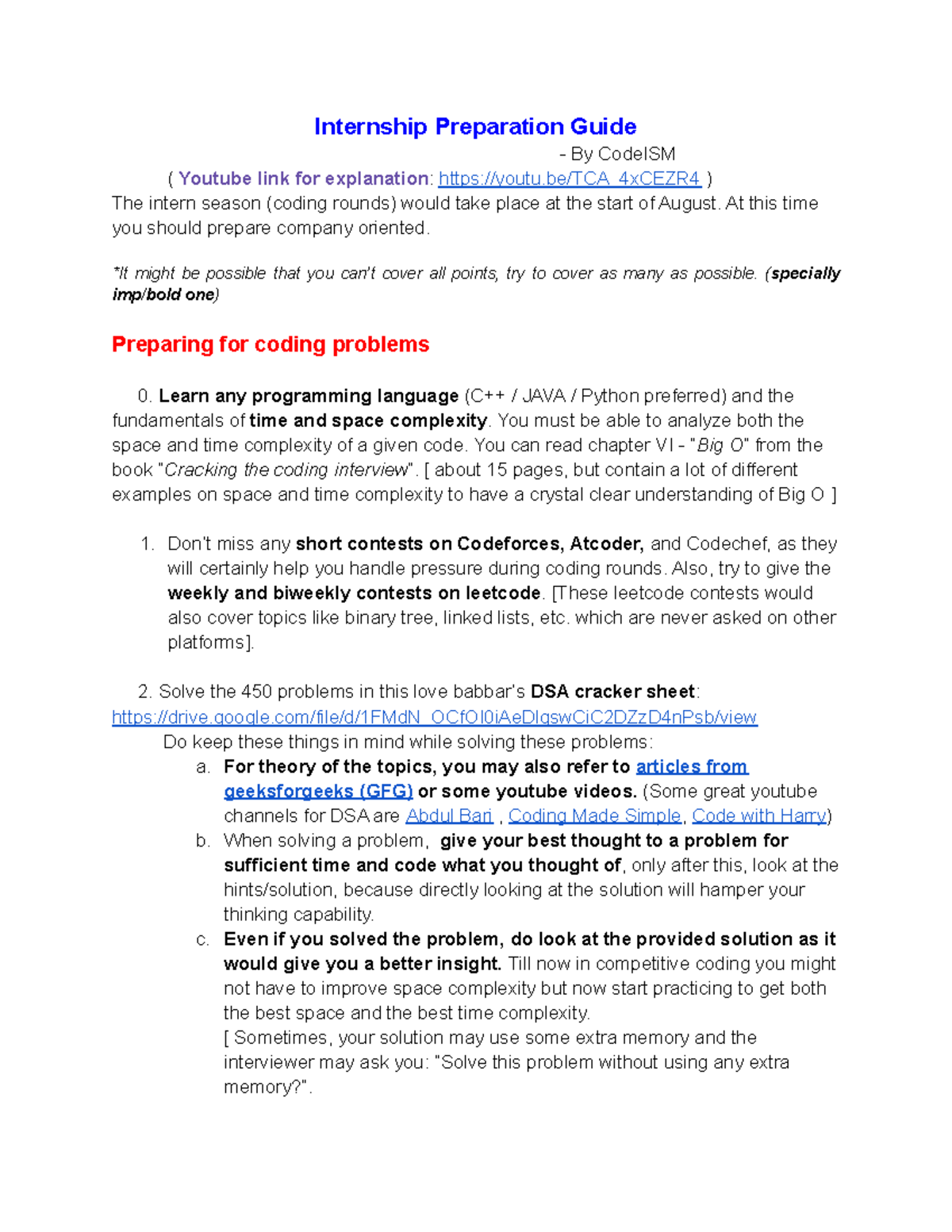 A to Z internship preparation guide - Internship Preparation Guide By ...