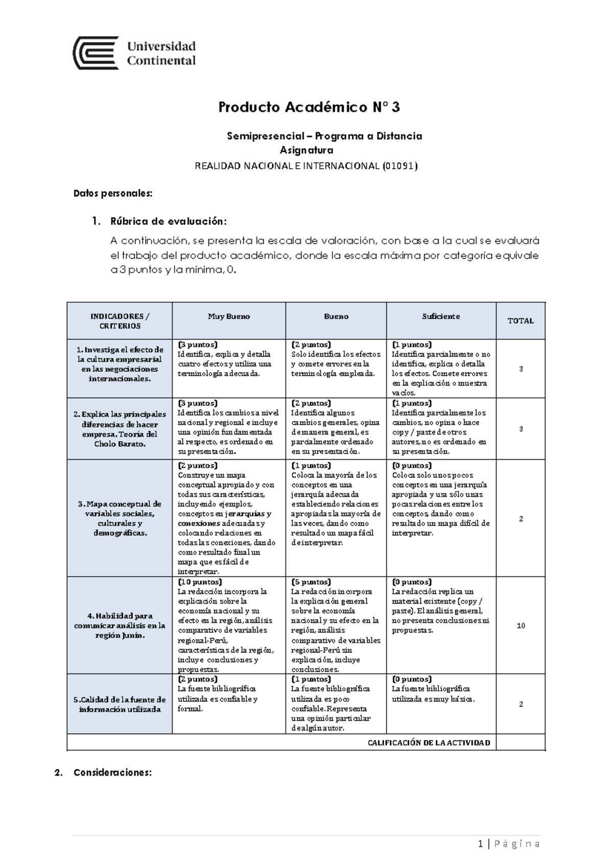 Examen-C3- Realidad- Nacional-E- Internacional - Producto Académico N ...