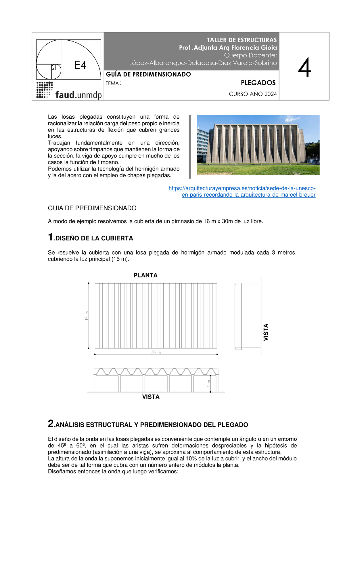 4-Plegados - apuntes de estructuras plegadas - Prof .Adjunta Arq ...
