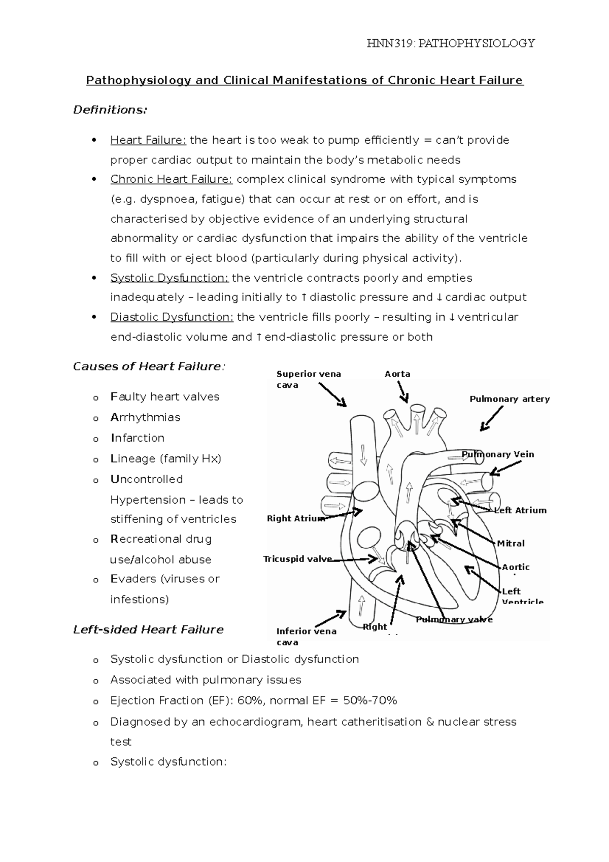 Pathophysiology HNN319 - Pathophysiology and Clinical Manifestations of ...