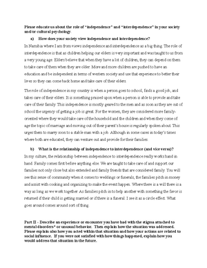 Psyc 1205 Learning Journal Unit 1 - First and foremost prior to ...