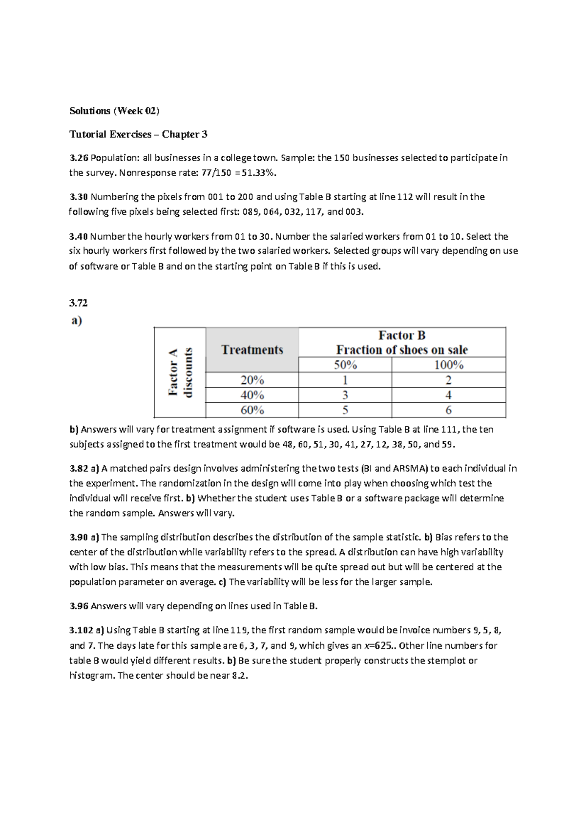 Compulsory declarations, Week 3 answers - Solutions (Week 02) Tutorial Exercises – Chapter 3 3 ...