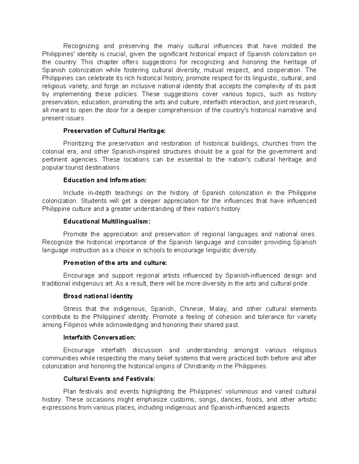 Reccomendations - OK PO SIYA - Recognizing and preserving the many ...