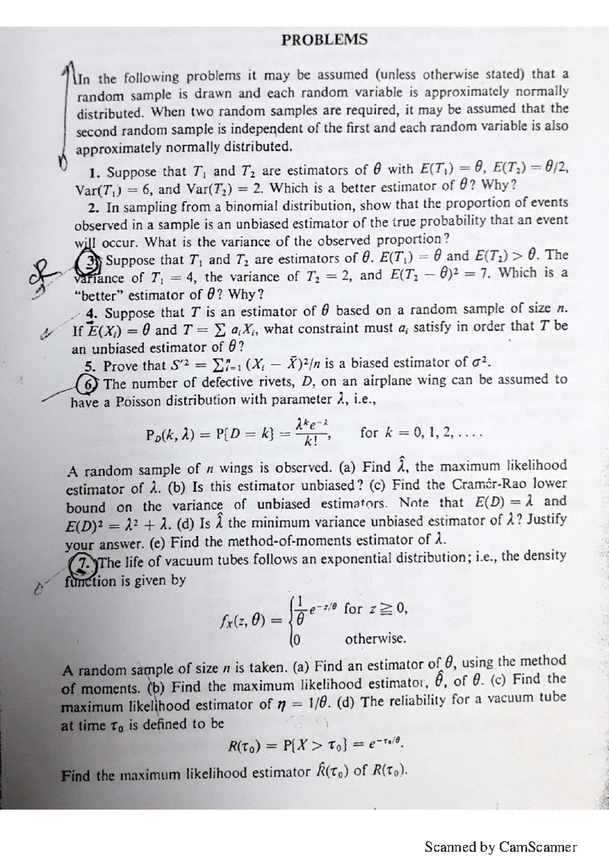 Sheet 4 a Statistics - CSED - Probability and Statistics for Engineers ...