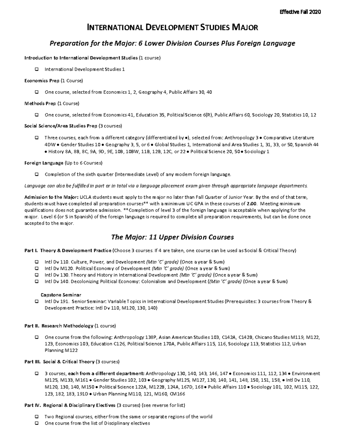 IDS Major Worksheet 20 FALL worksheet for idv - Effective Fall 2020 ...