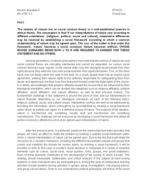 Reflection paper - Title: What I have learned? The principles of ...