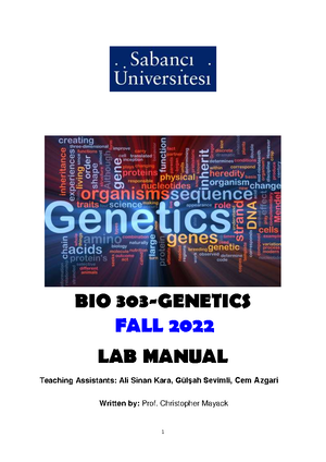 Homework 2 - my answers included - Genetics BIO303 Homework 2 14-11 ...