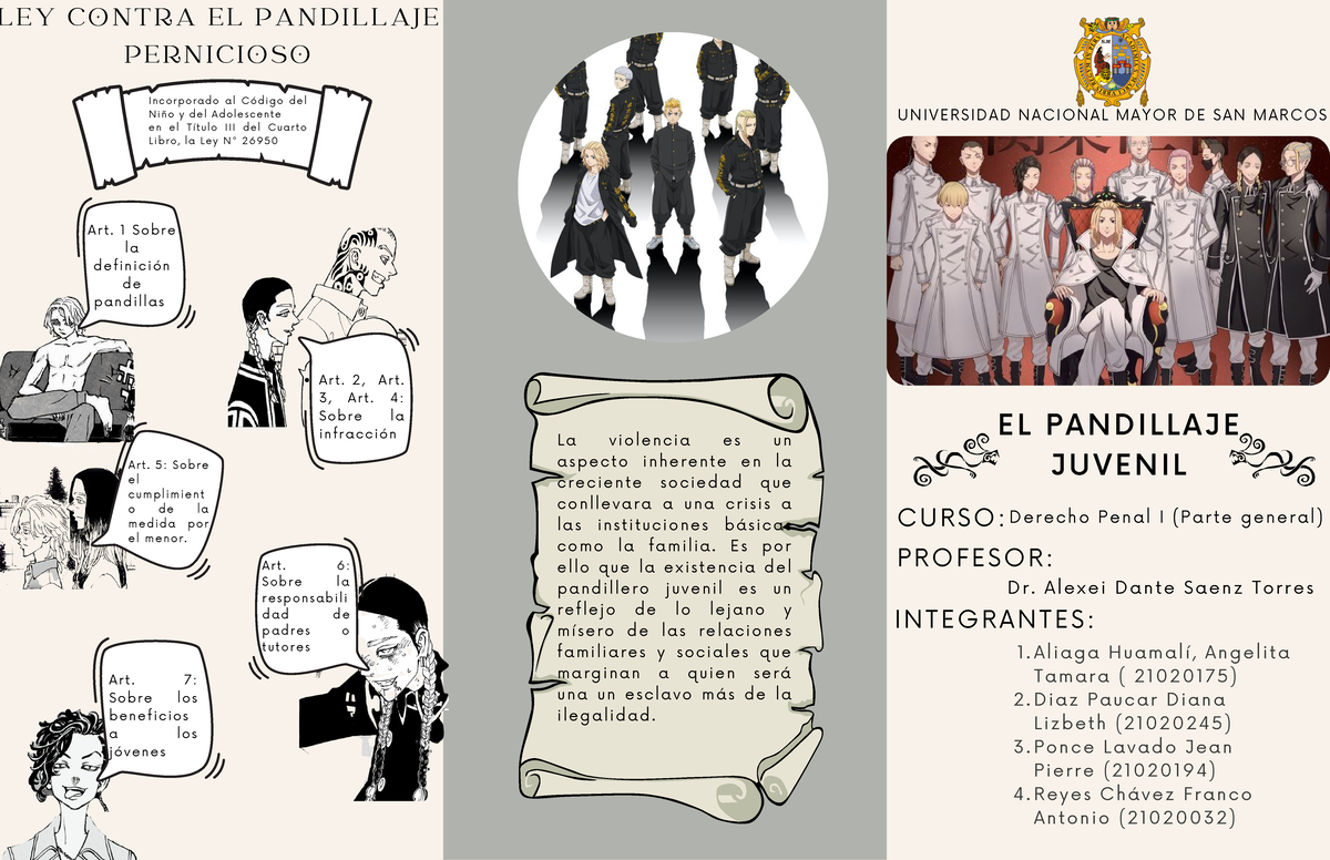 Pandillaje Juvenil - E L P A N D I L L A J E J U V E N I L A r t. 2 , A ...