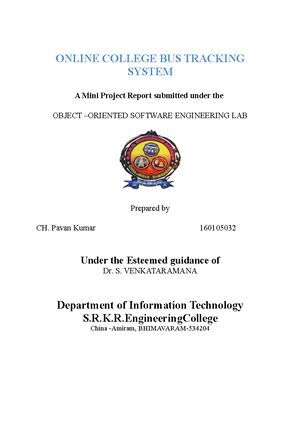 ONline Cab Booking Sytem SRS template - Software Requirements ...
