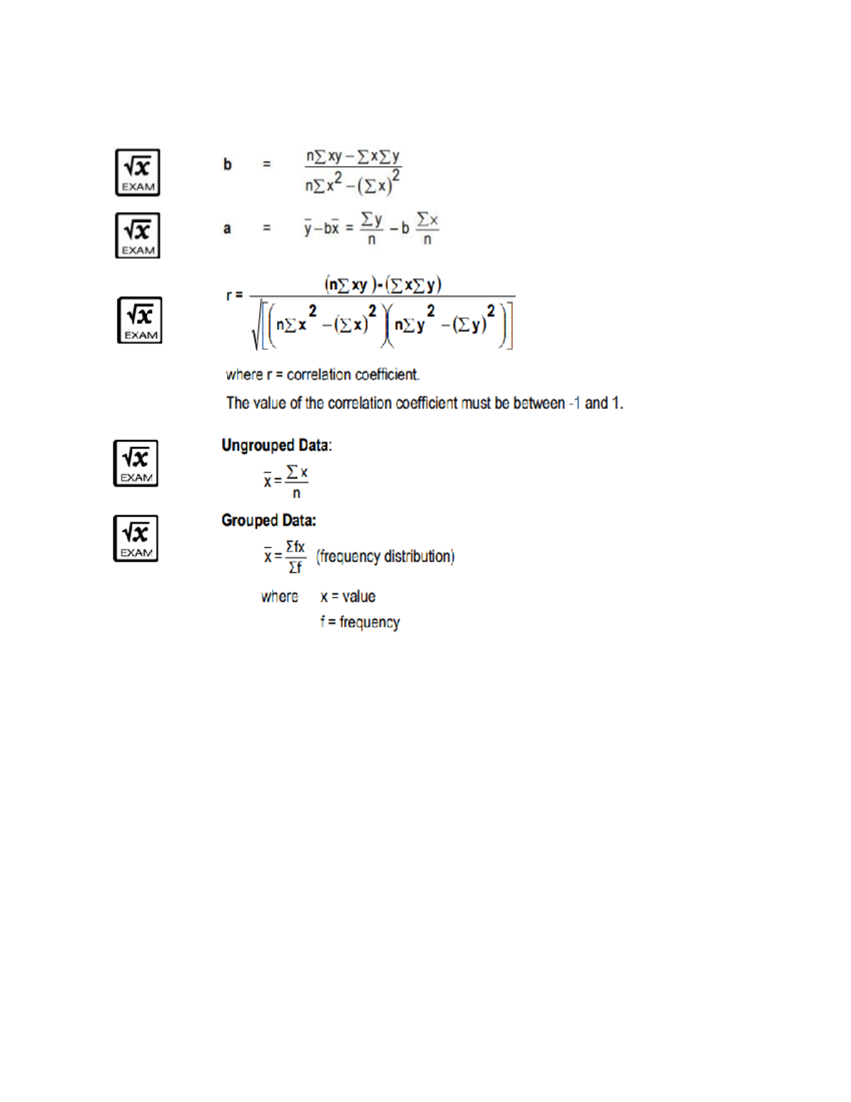 EXAM Formulas - ACCA Program - Studocu