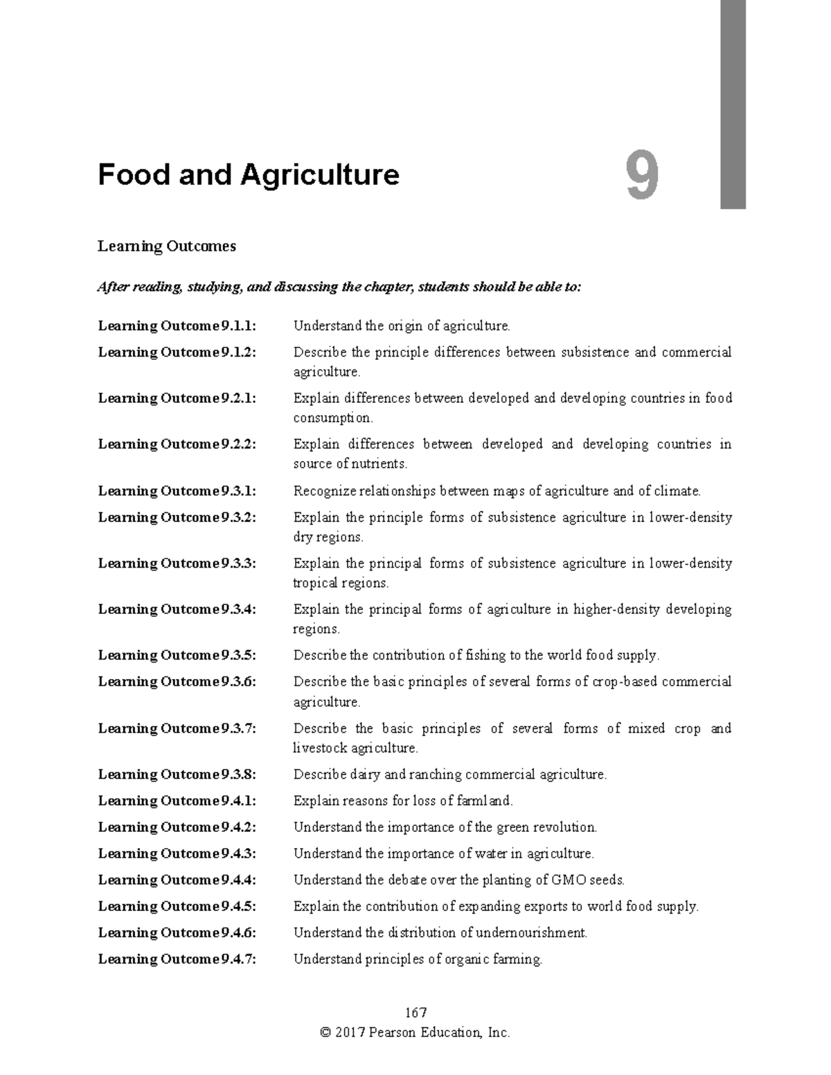Chapter 9 - Practice - Food and Agriculture Learning Outcomes After ...