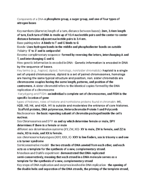 Genetics chap 17 and 18 notes - Genetics Chapter 16 Notes A. 16 ...