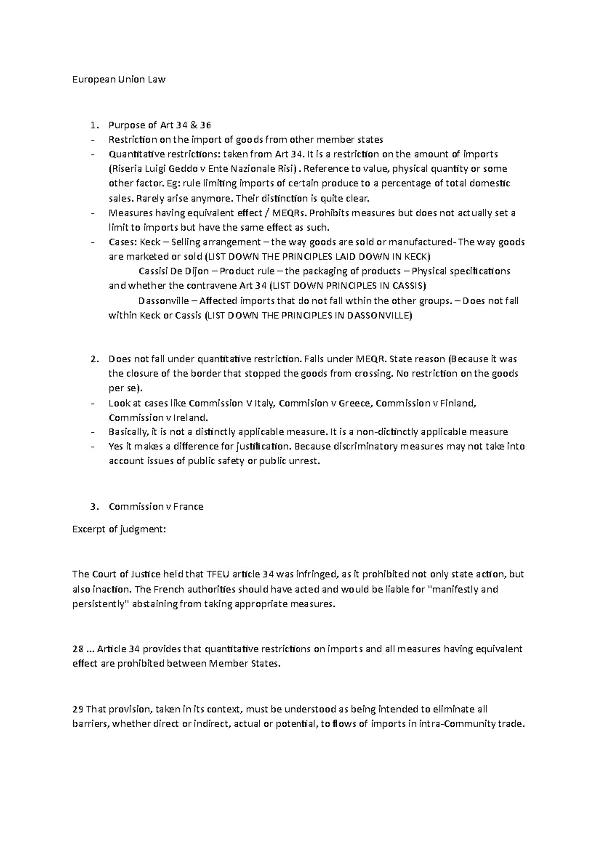 European Union Law Problem Submission Question And Answers European european-union-law-problem-submission-question-and-answers-european